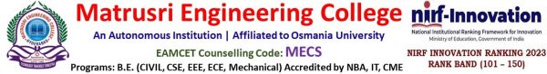 College Profile – Matrusri Engineering College