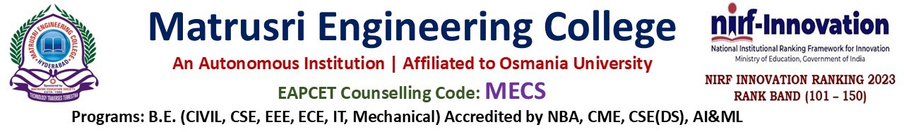 Overview – Matrusri Engineering College